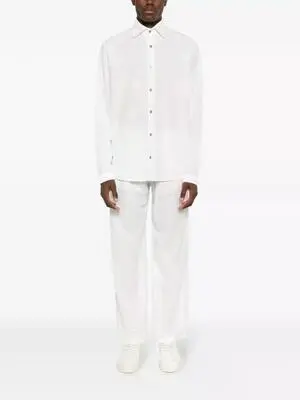 AMIR SLAMA Elasticated-waistband Straight-leg Trousers