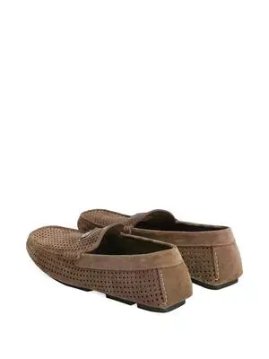 Dolce & Gabbana Perforated Loafers - Brown