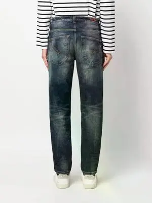 DONDUP Whiskering-effect Straight Leg Jeans - Blue