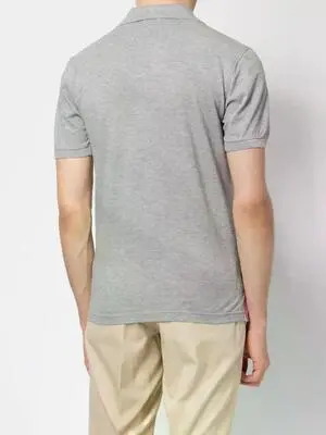 Thom Browne Rwb Stripe Polo Shirt - Grey