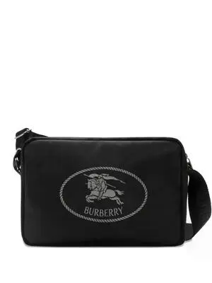 Burberry Equestrian Knight Crossbody Bag - Black