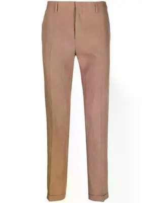 Paul Smith Pressed-crease Linen Trousers