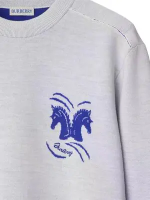 Burberry Intarsia-knit Mirrored Horse Jumper