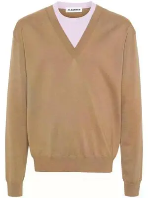 JIL SANDER Layered V-neck Jumper