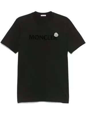 Moncler Flocked-logo Cotton T-shirt