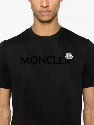 Moncler Flocked-logo Cotton T-shirt