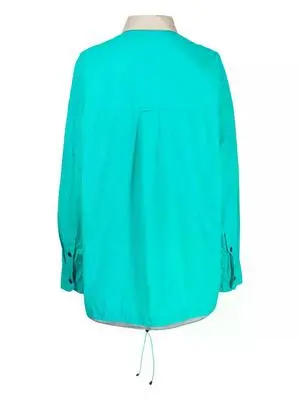 Kolor Contrast-collar Cotton Shirt