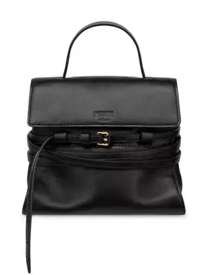Moschino Tie Detailed Shoulder Bag - Black