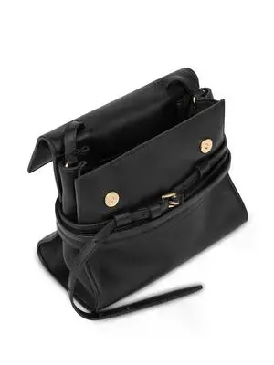 Moschino Tie Detailed Shoulder Bag - Black