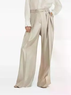 Brunello Cucinelli Pleated Wide-leg Trousers