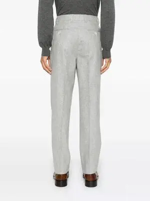 Brunello Cucinelli Virgin Wool Trousers - Grey