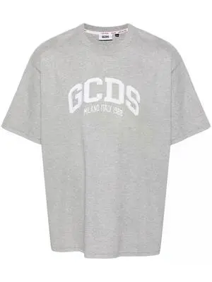 Gcds Logo-patch Cotton T-shirt