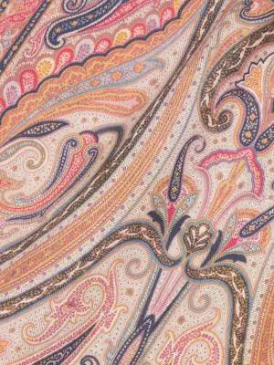 Etro Paisley-print Cashmere Blend Scarf - Neutrals