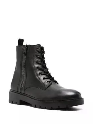 Calvin Klein Zip-up Combat Boots