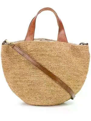 IBELIV Woven Top-handle Tote - Neutrals