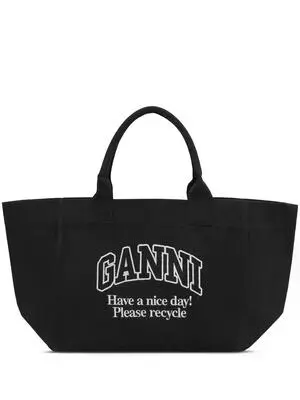 GANNI Canvas Tote Bag
