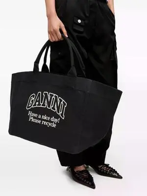 GANNI Canvas Tote Bag