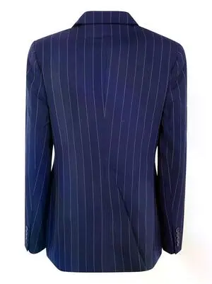 Ralph Lauren Pinstriped Double-breasted Blazer