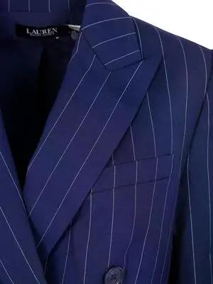Ralph Lauren Pinstriped Double-breasted Blazer