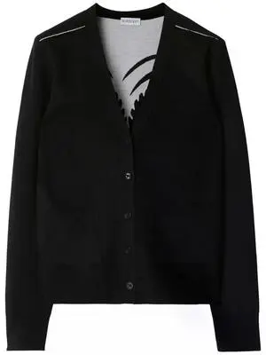 Burberry Mirrored Horse Intarsia-knit Cardigan