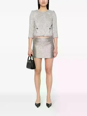 Elisabetta Franchi Tweed Cropped Jacket