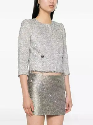 Elisabetta Franchi Tweed Cropped Jacket
