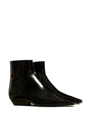 Khaite The Marfa Ankle Leather Boots