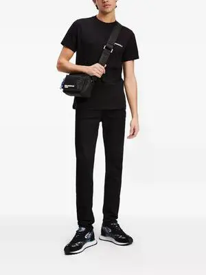 Karl Lagerfeld Logo-patch Skinny Jeans - Black