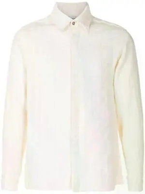 AMIR SLAMA Striped Jacquard Cotton Shirt