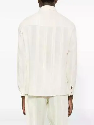 AMIR SLAMA Striped Jacquard Cotton Shirt