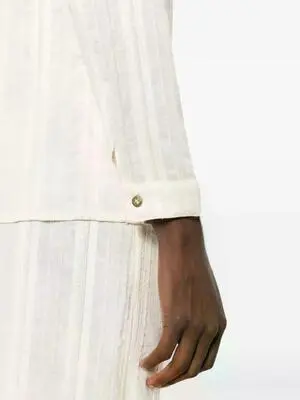 AMIR SLAMA Striped Jacquard Cotton Shirt