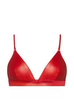 MAISON CLOSE Splash Triangle Bikini Top - Red
