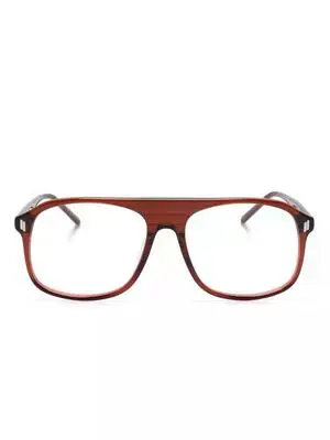 LESCA Club Sunglasses - Brown