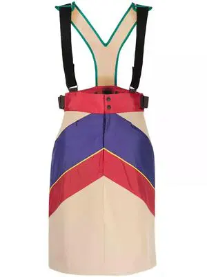Kolor Colour-block Dungaree Dress - Multicolour