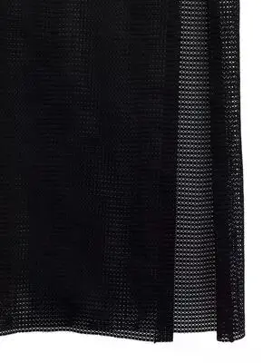 AMIR SLAMA Openwork Beach Skirt - Black