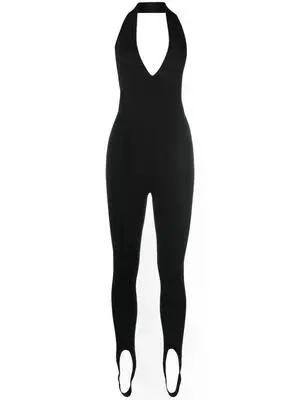Saint Laurent Halterneck Open-back Jumpsuit