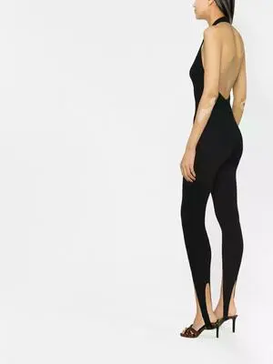 Saint Laurent Halterneck Open-back Jumpsuit