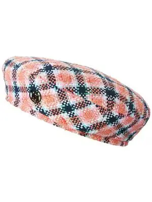 MAISON MICHEL Billy Tweed Beret - Pink