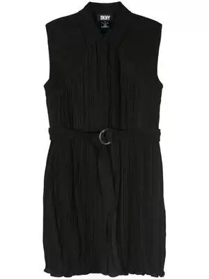 Dkny Pleated Midi Shirt Dress