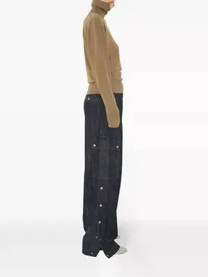 Burberry High-neck Wool Jumper - Brown