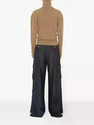 Burberry High-neck Wool Jumper - Brown
