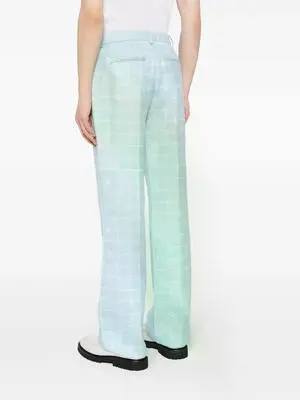 Casablanca Heart Monogram-jacquard Wool Trousers