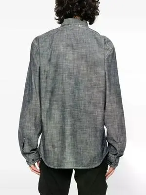 C.P. COMPANY Logo-print Chambray Shirt