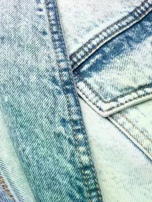Balmain Double-breasted Denim Mini Dress