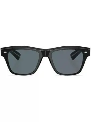 Oliver Spencer Square-frame Sunglasses - Black