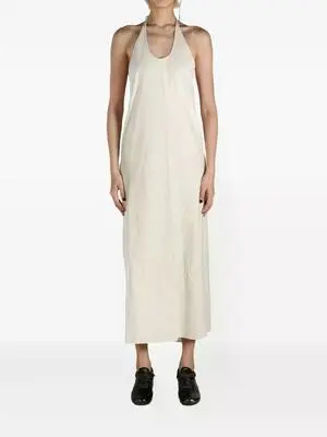 BASERANGE Silk Halterneck Dress - Neutrals