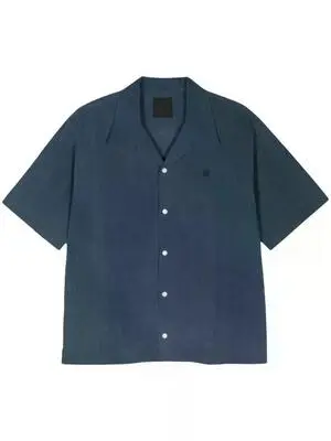 Givenchy 4g-embroidered Chambray Shirt