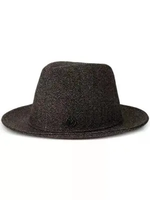 MAISON MICHEL Ygor Wool-blend Fedora - Brown
