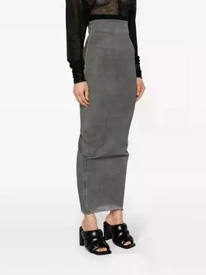 Rick Owens Dirt Pillar Maxi Pencil Skirt