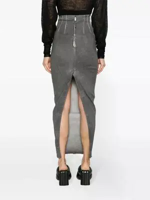 Rick Owens Dirt Pillar Maxi Pencil Skirt